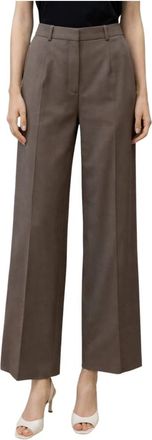 Mars&eacute;m Marsem, Femme, Pantalons, Brun, Taille: 40 FR Pantalon &agrave; pinces coupe ample