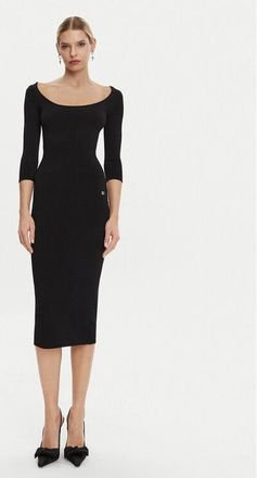 Dolce & Gabbana Strickkleid FXS20T JFMEV N0000 Schwarz Regular Fit