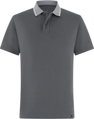 Boggi Milano Homme, Tops, Gris, Taille: 2XL Polo de sport en piqu&eacute; haute performance avec fil S-Caf&egrave;