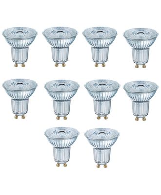 Osram PARATHOM PAR16 80 GU10 Strahler 6,9W=80W 575lm 3000 Kelvin nondim 10er Set