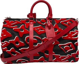 Louis Vuitton Weekender - Louis Vuitton xUF Urs Fischer red X black Monogram - Gr. unisize - in Schwarz - f&uuml;r Damen