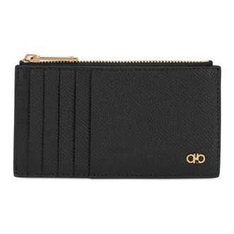 Ferragamo Micro Gancio Kartenetui - - Accessories - Herren - Schwarzk - ONE SIZE