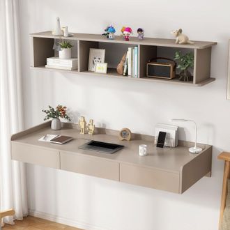 Generic Schminktisch H&auml;ngeschrank,Frisiertisch mit Schubladen,Modern,als Schminktisch oder Schreibtisch verwendbar,f&uuml;r Schlafzimmer und Ankleidezimmer(B,55.1I