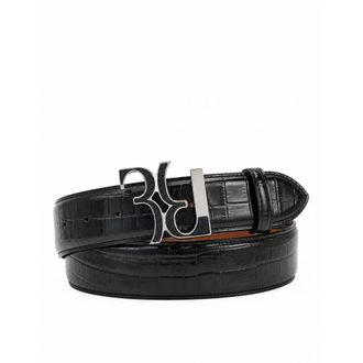Billionaire Boys Club Ceinture Crocco en cuir - Homme - Accessoires - Noir - Taille: 100 CM