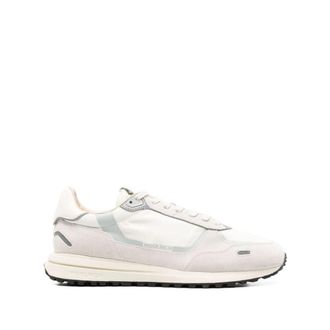 Woolrich Wei&szlig;e Sneakers Schn&uuml;rung Gummisohle Logo - - Shoes - Herren - Wei&szlig; - 44 EU
