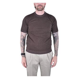 KANGRA Homme, Tops, Brun, Taille: 4XL T-Shirt Col Rond