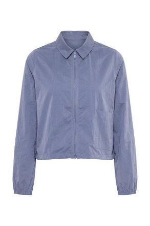 Ulla Popken Blusenjacke Hemdbluse Rei&szlig;verschluss Hemdkragen Langarm