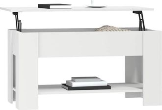 Generic Couchtisch, Liftplatte aus Holzwerkstoff mit Unterer Offener Ablage, Moderner, Minimalistischer Wohnzimmer-Mitteltisch f&uuml;r Heimdekoration und den (101