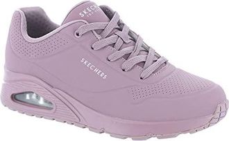 Skechers Femme Uno Stand On Air Shoes, Dk Mauve Durabuck Mesh, 38.5 EU