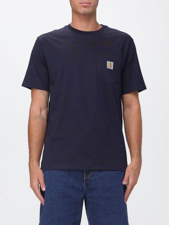 Carhartt Work in Progress T-shirt en coton avec poche et logo contrastant