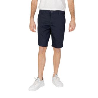A|X Armani Exchange Mens Solid Stretch Twill Casual Shorts, Deep Navy, 42