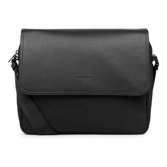 Lancaster Sportliche Umh&auml;ngetasche mit Klappe - - Bags - Damen - Schwarzk - ONE SIZE