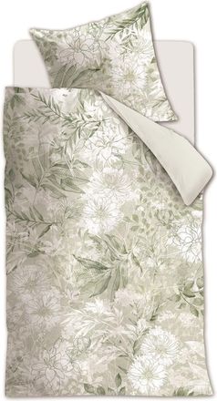 Riviera Maison Riviera Maison Renforcé-Bettwäsche-Garnitur Lilium Farbe Grey Green Größe 135x200+80x80