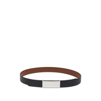 Maison Margiela Ceinture r&eacute;versible en cuir - Femme - Accessoires - Noir - Taille: 100 CM