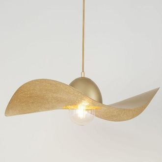 Sigma Kapello lampe suspendue dor&eacute; 80 cm largeur 55 cm
