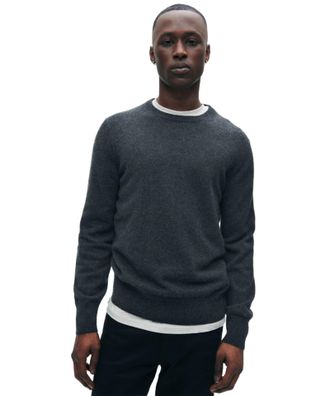 Naadam Herren The Original Cashmere Crewneck Sweater, Rauch, Mittel