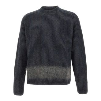 Dsquared2 Homme, Pulls, Gris, Taille: XL Pull avec Empi&egrave;cement en Laine Card&eacute;e