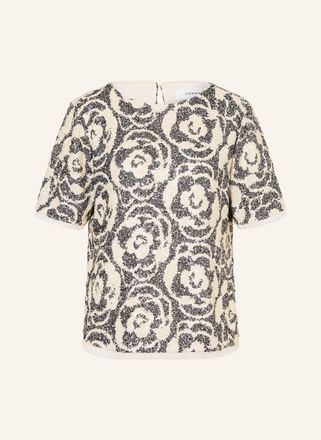 Comma Comma Blusenshirt Mit Pailletten weiss