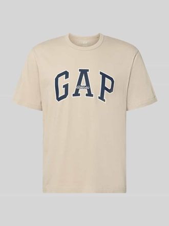 GAP T-Shirt mit Logo-Print und Rundhalsausschnitt