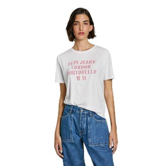 Pepe Jeans London Damen Ruby T-Shirt, Wei&szlig; (Wei&szlig;), M