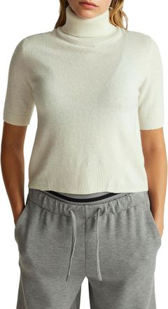 Benetton Damen Maglia Ciclista M/M 102hd203x Pullover, Wei&szlig;, Medium
