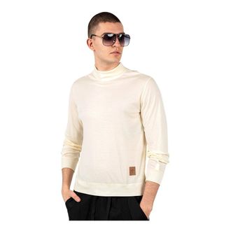 Bally Pull &agrave; col roul&eacute; - Homme - Pulls - Beige - Taille: XL