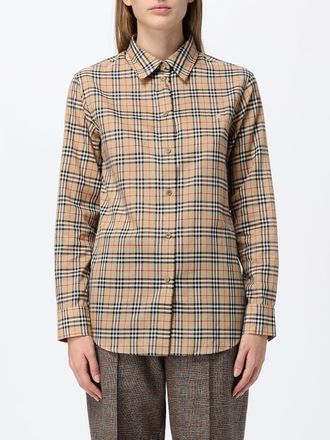 Burberry Chemise slim &agrave; manches longues en coton &agrave; motif Vintage check
