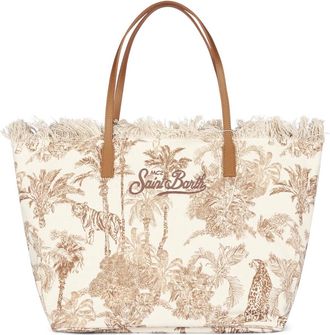 MC2 Saint Barth Femme, Sacs, Beige, Taille: ONE Size City Bag Fringe