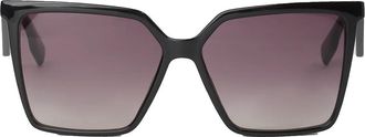 Karl Lagerfeld Sonnenbrille - Schmale, geometrische Sonnenbrillen - Gr. unisize - in Schwarz - f&uuml;r Damen