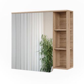 Vicco Armoire de toilette Karen, Sonoma/blanc, 80x75cm