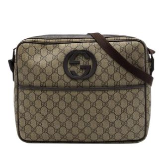 Gucci Sac bandouli&egrave;re en toile Pre-owned - Femme - Pre-owned - Beige - Taille: ONE Size