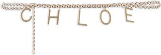Chlo&eacute; Lettered Chain Belt