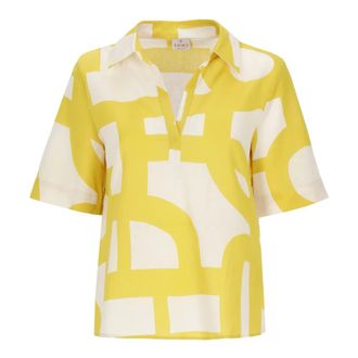Marella Femme, Tops, Jaune, Taille: 36 FR Polo Chemises