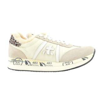 Premiata Femme, Chaussures, Beige, Taille: 36 EU Baskets
