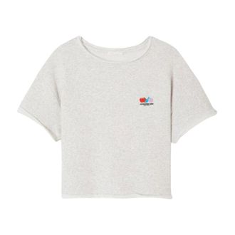 American Vintage Femme, Tops, Blanc, Taille: 40 FR Atubay T-Shirt