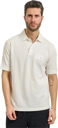 A|X Armani Exchange Homme, Tops, Blanc, Taille: S Polo en coton