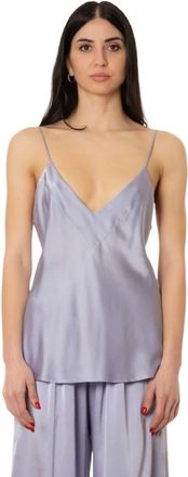 Forte_Forte Femme, Tops, Violet, Taille: 42 FR Top en soie