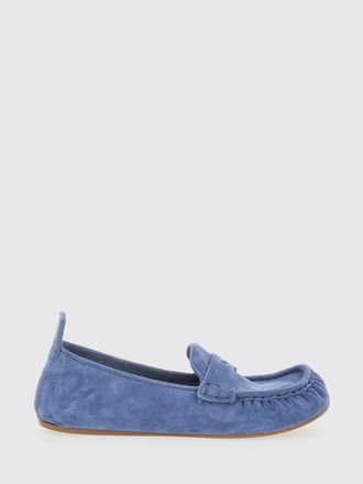 Acne Studios Mocassins en cuir de veau su&eacute;d&eacute; avec une semelle en caoutchouc