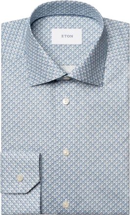 Eton Homme, Chemises, Bleu, Taille: 2XL Motif Slim Fit Signature Twill Shirt
