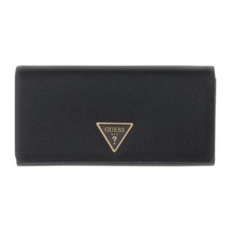 Guess Femme, Accessoires, Noir, Taille: ONE Size Wallet with front logo