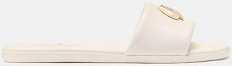 Kate Spade New York Kate Spade Kendall Pantoletten Aus Glattem Leder f&uuml;r Frauen in Creme, Gr&ouml;&szlig;e: 37 | Nappaleder