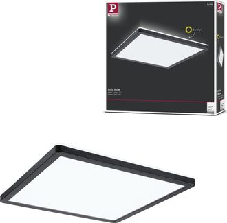 Paulmann 71015 LED Panel Atria Shine 293x293mm eckig incl. 1x16 W Tageslichtwei&szlig; Schwarz Lichtpanel Kunststoff Deckenpanel 4000 K
