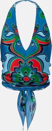 Etro Top en soie imprim&eacute;