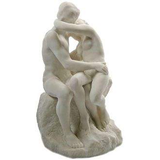 Parastone Reproduction Le Baiser de Rodin 25 cm - Statue en r&eacute;sine - Hauteur 25 cm - Largeur 14 cm - Profondeur 14 cm