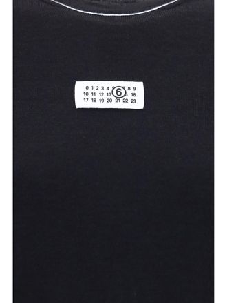Maison Margiela Womens T-Shirt Wool-Blend Black Merino Wool (ovis Aries) Knitwear Sweater
