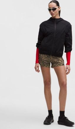 lululemon Short Hotty Hot doubl&eacute; taille haute pour Femmes - 10 cm - Brun/&Eacute;