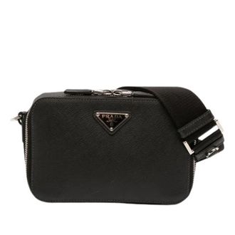 Prada Pre-owned Saffiano Crossbody Bag - - Pre-owned - Damen - Schwarzk - ONE SIZE