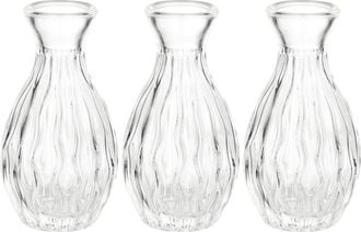 BESPORTBLE 3 St&uuml;ck Gro&szlig;e Glas diffusor Flaschen Transparente Nachf&uuml;llbare Aromatherapie Beh&auml;lter Dekorative Duft&ouml;l Flaschen f&uuml;r Raumdeko und Hauswarming Geschenk