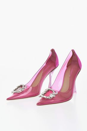 Dsquared2 Transparent PVC Pumps with Monogram Jewel 10 cm Heel Dsquared2