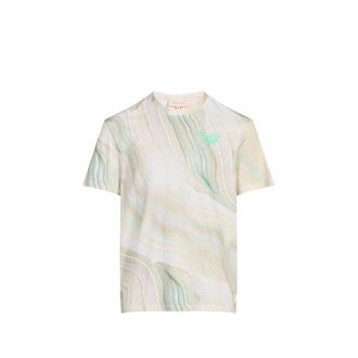 Gertrude T-shirt droit imprim&eacute; en coton